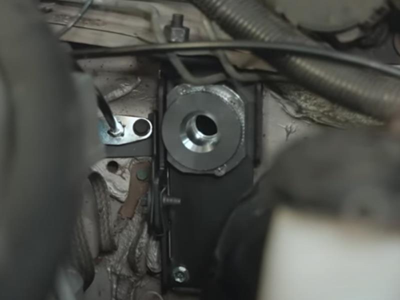 1982-1993 Mustang SVE Clutch Cable Firewall Reinforcement Kit Install