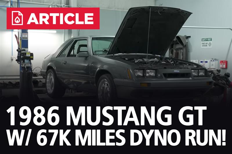 1986 Mustang GT With E7 Heads, AOD Transmission, & More On The Dyno