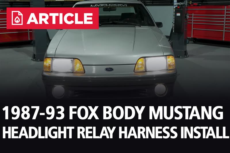How to Install 5.0 Resto Headlight Relay Harness On A 1987-1993 Mustang