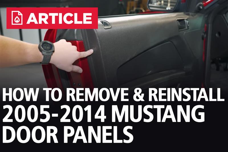 How To Remove 2005-2014 Mustang Door Panels - LMR.com