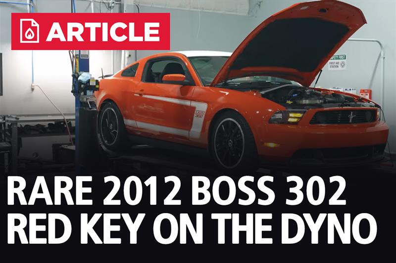 RARE Low-Mile 2012 Boss 302 Dyno With Red Track Key!