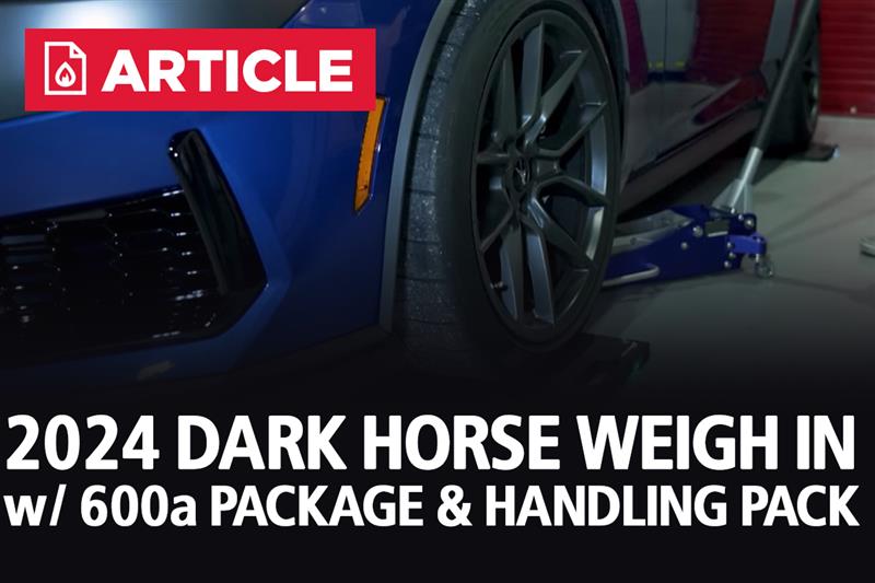 2024 S650 Dark Horse Mustang w/ 600a Package, Handling Pack, & Recaros Weigh In!