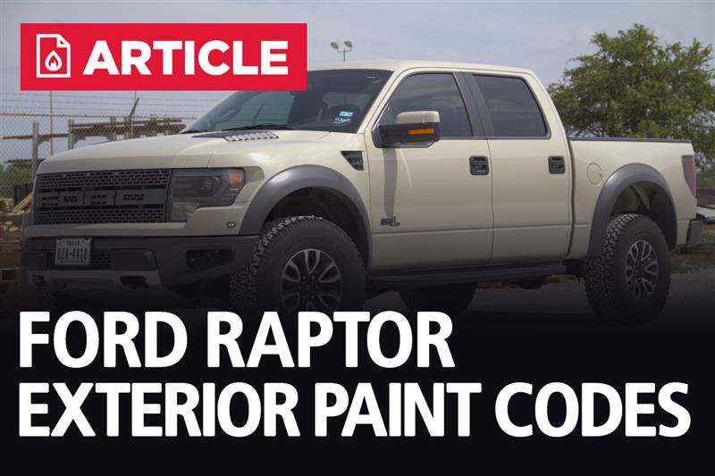 Ford Raptor Exterior Paint Codes & Color Options - LMR