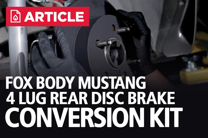 Fox Body Mustang 4 Lug Rear Disc Brake Conversion Kit Installation