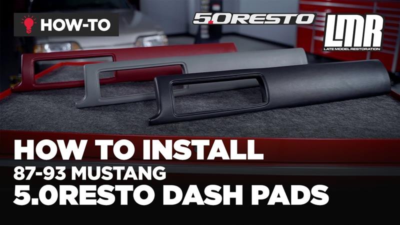How To Install Fox Body Mustang Dash Pads | 1987-93