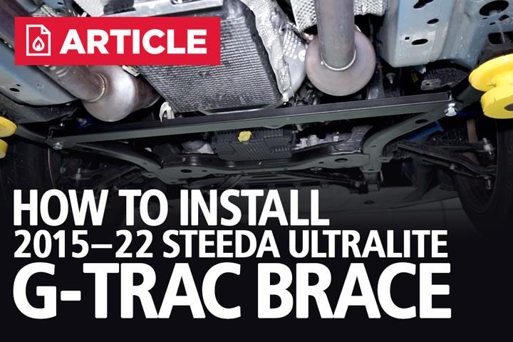 How To Install Mustang Steeda Ultralite 2-Point G-Trac Brace | 15-22