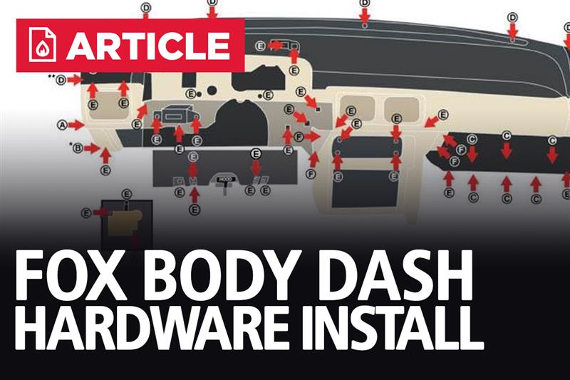 Fox Body Mustang Dashboard Hardware Kit Diagram - LMR