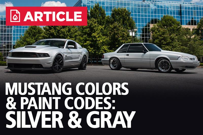 Silver & Gray Mustang Colors & Paint Codes - LMR.com