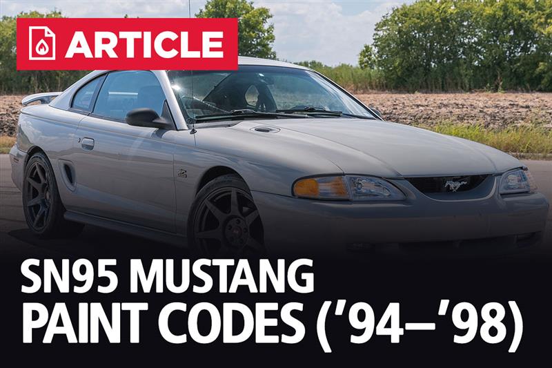 SN95 Mustang Paint Codes | 1994-98 - LMR.com