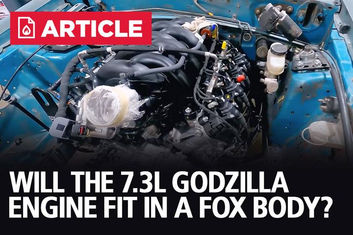 7.3L Godzilla Fox Body Swap | EP: 2 Will It Fit? - LMR